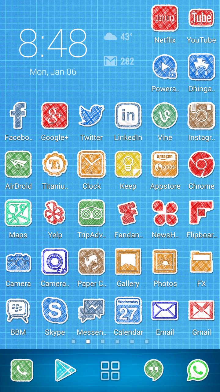 Doodle Draw Icon Pack Theme - App on Amazon Appstore