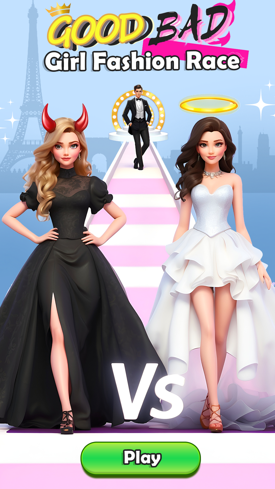 Build a Queen Hair Run Challenge Fashion Queen Makeup and Dressup Game: Dancing Runner Wedding ...