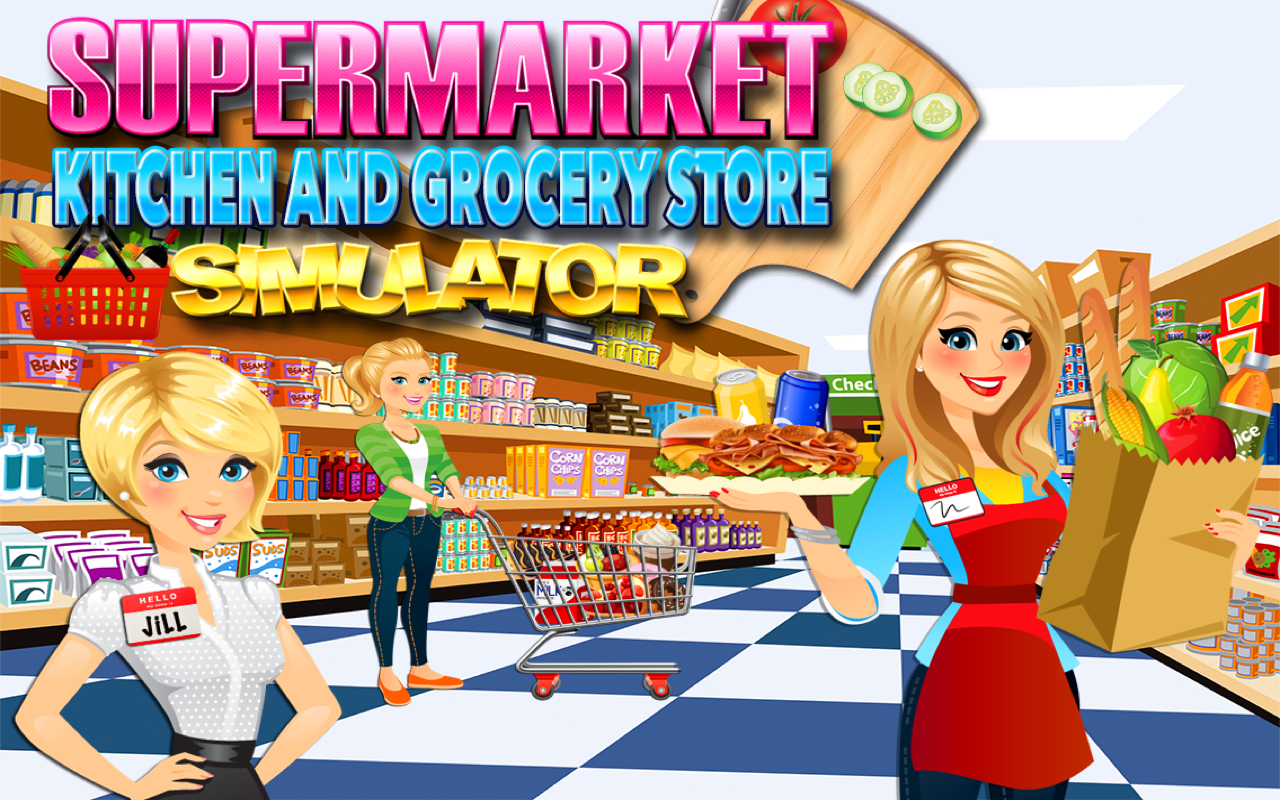 Supermarket Kitchen - Grocery Store, Cash Register & Checkout Games ...