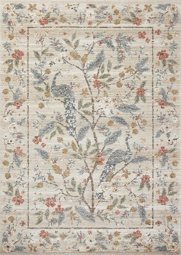 Amazon.com: Loloi Rifle Paper Co. x Laurel Cream 2'-8" x 8' Runner Rug ...