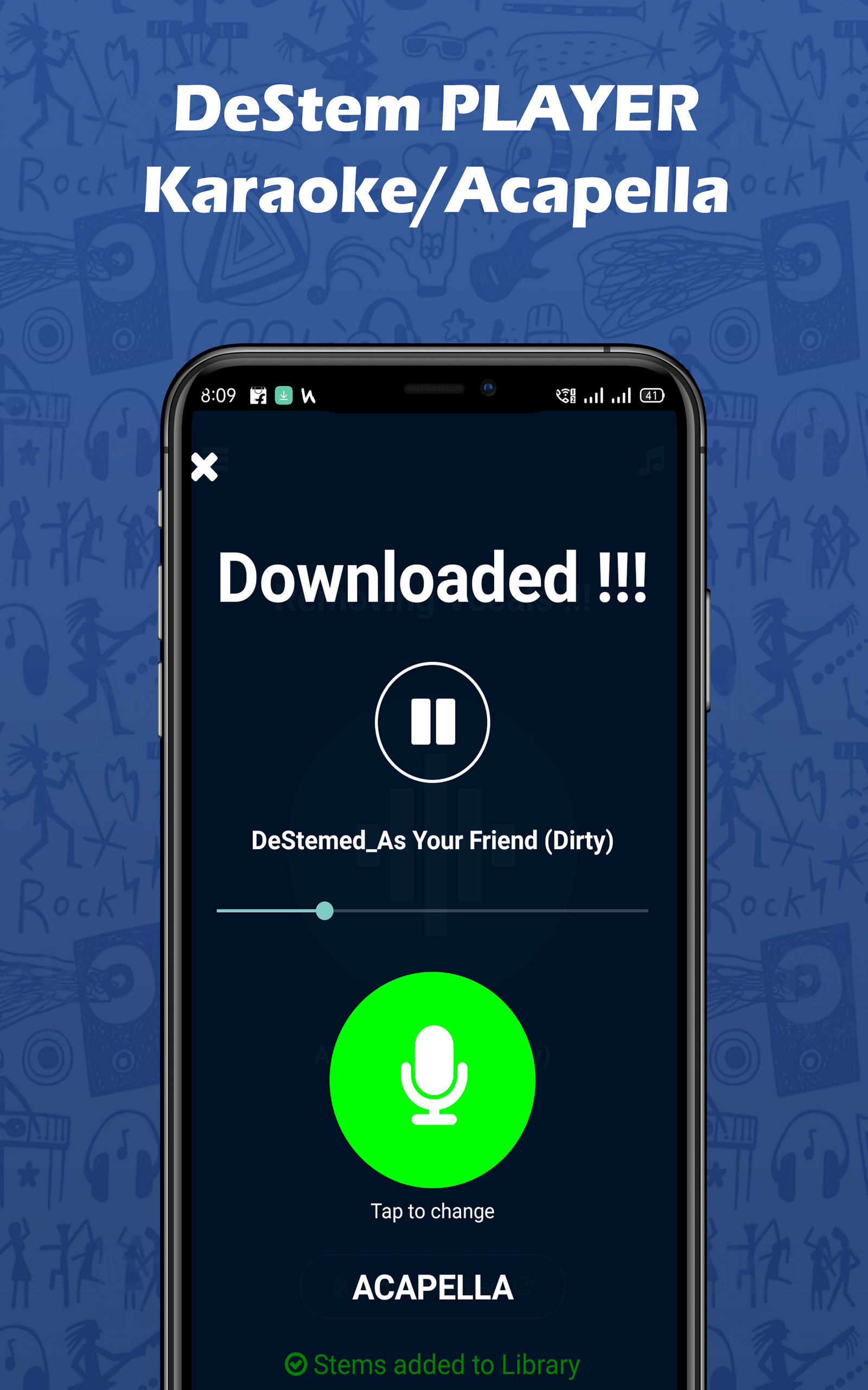 Destem : AI Vocal Remover & Karaoke Instrumental Maker App - App on ...