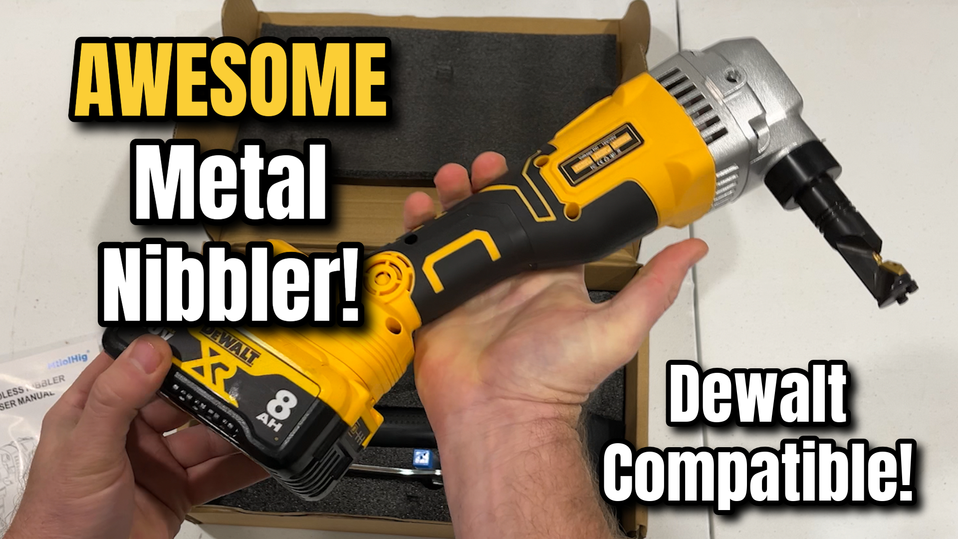 Watch See This DEWALT-Compatible Metal Nibbler In ACTION! on Amazon Live
