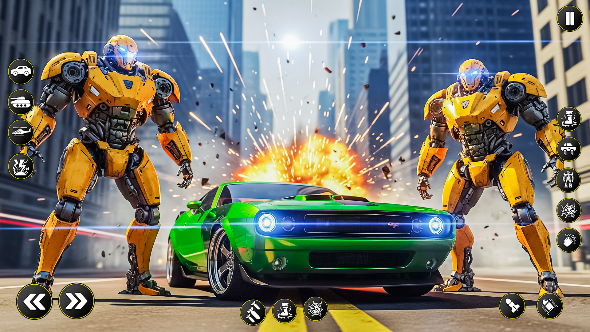 Robot Car Transformation 3D: Tank, Shark & Mech Battle Simulator - App ...