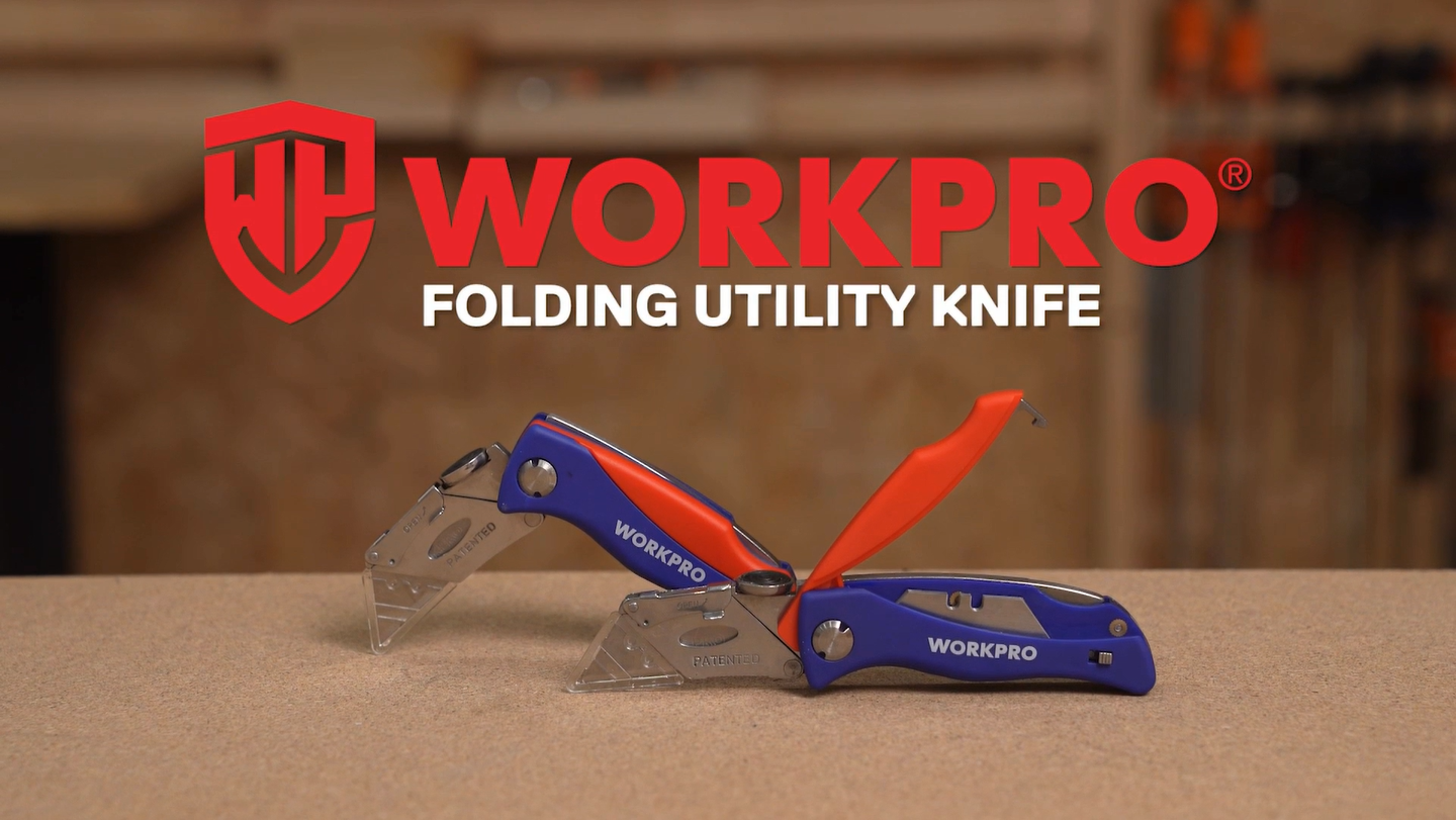 Watch WORKPRO Folding Utility Knife with 5 Extra Blades on Amazon Live