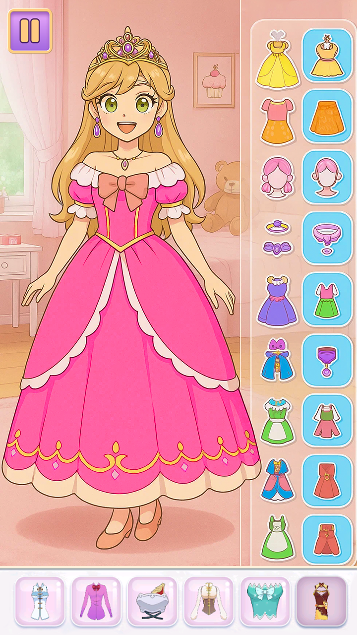 Anime Dress Up Shining Star Kawaii Princess Makeup: Yumi Doll Makeover ...