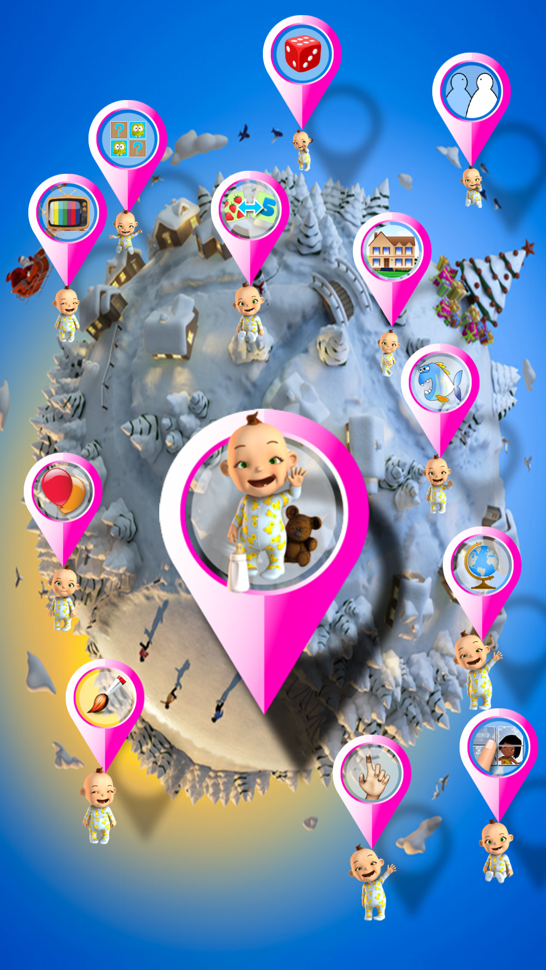 Talking Baby Babsy Winter Fun (Free) - App on Amazon Appstore