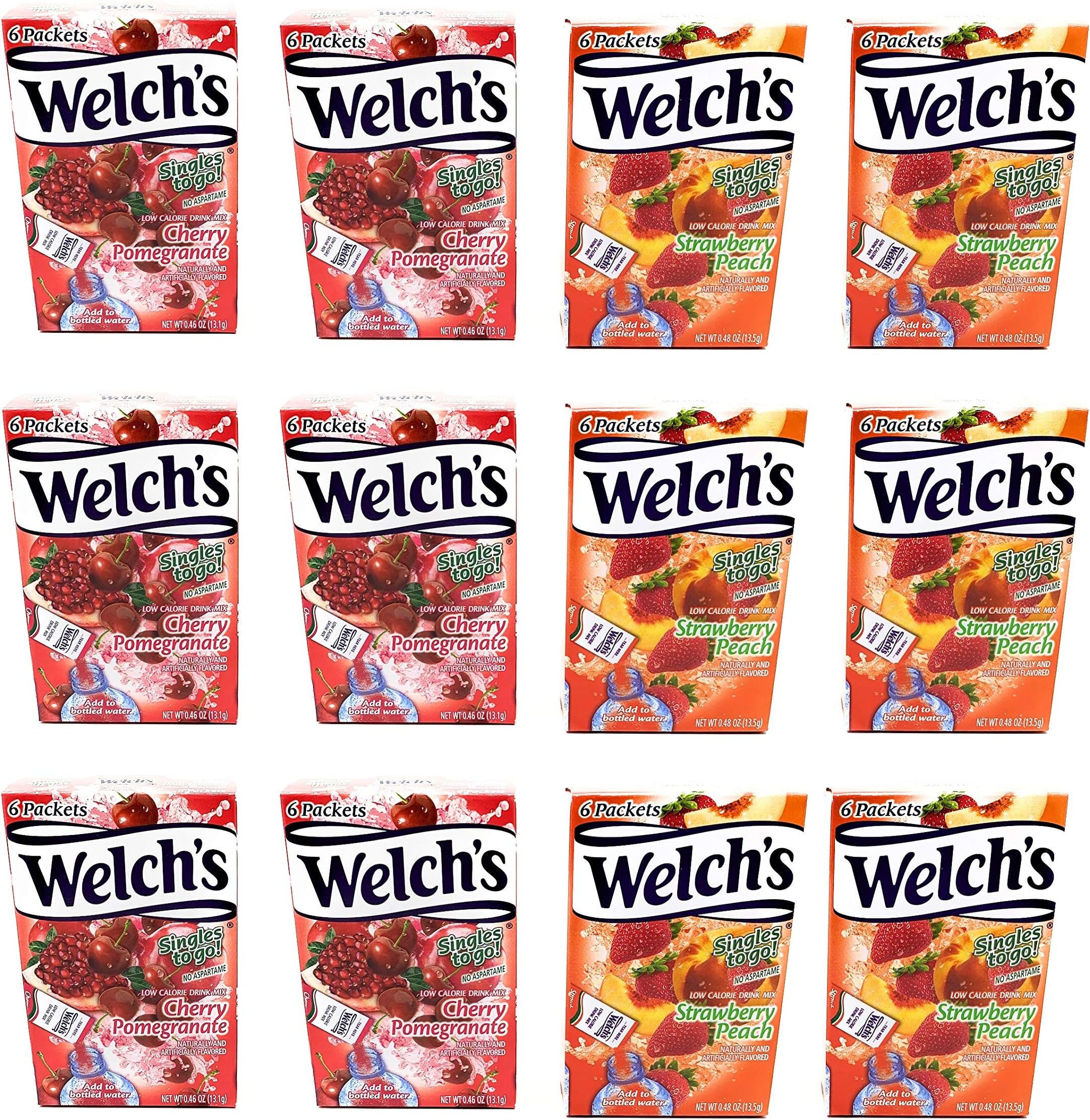 Amazon.com : Welch's Singles To Go Water Drink Mix - Passion Fruit ...