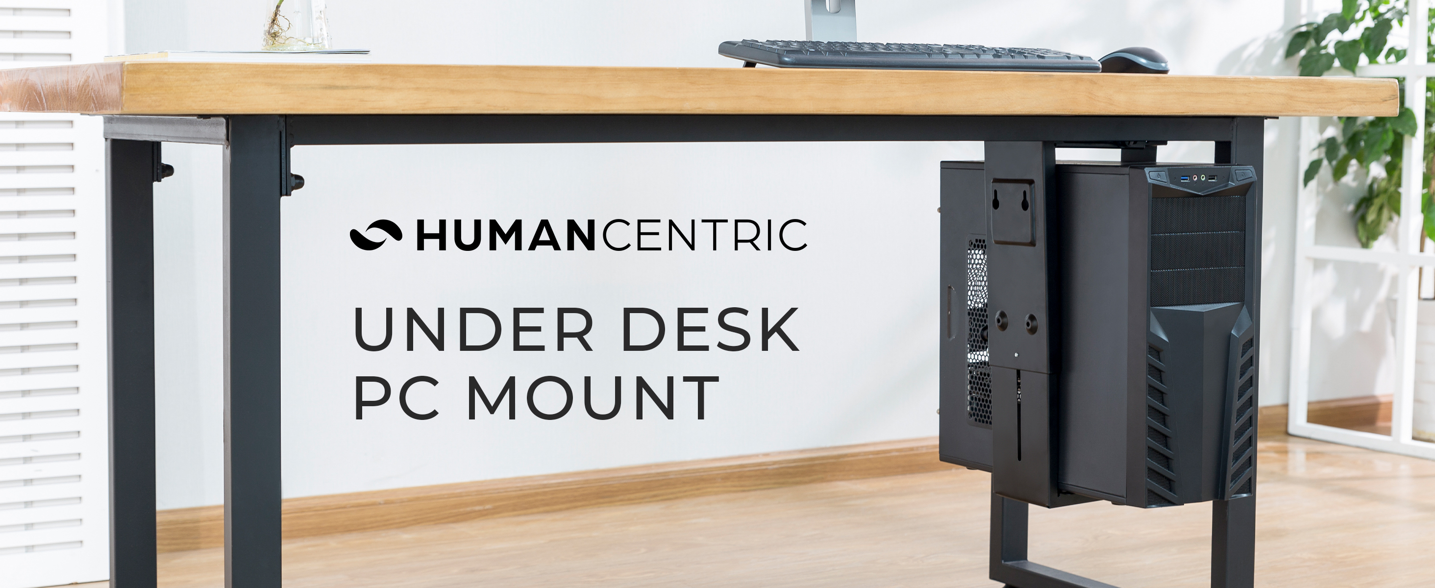 Electronikz - HumanCentric Adjustable Under Desk PC Mount and CPU ...