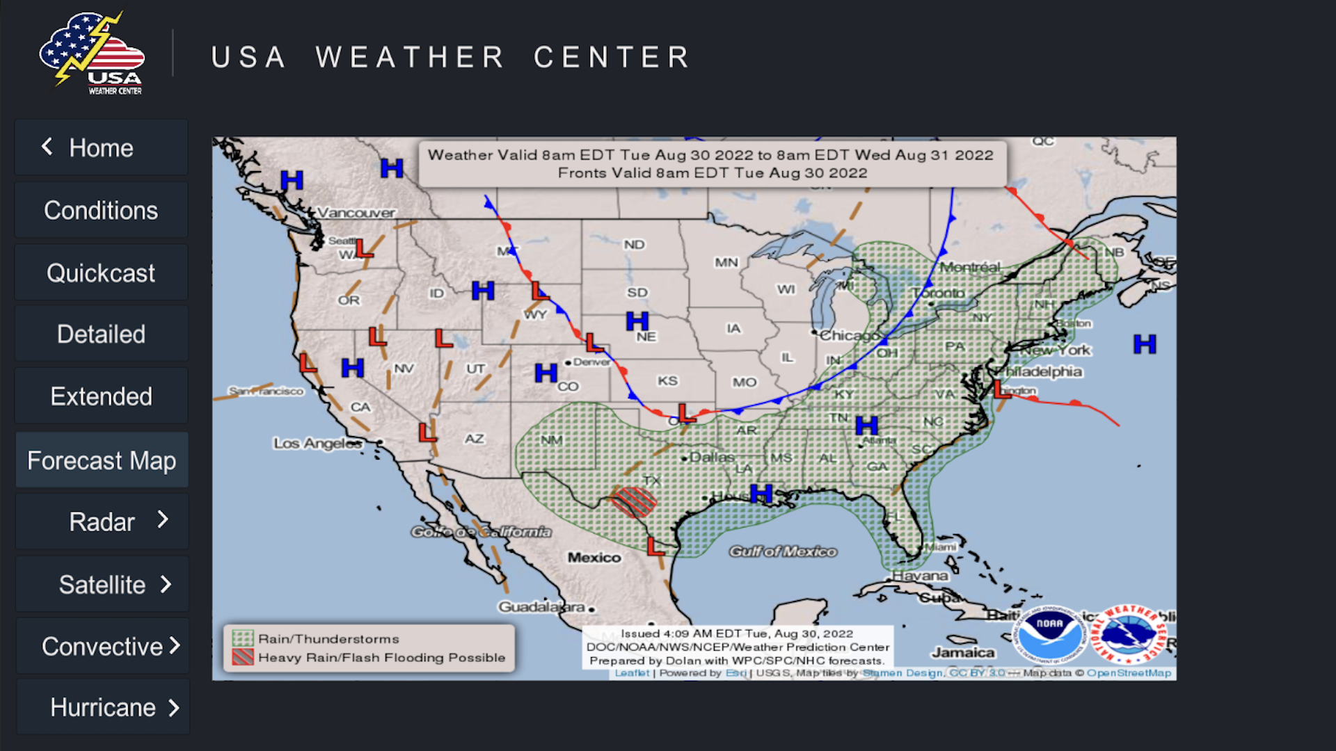 Us Radar Weather Map Forecast 40+ United States Weather Map Stock
