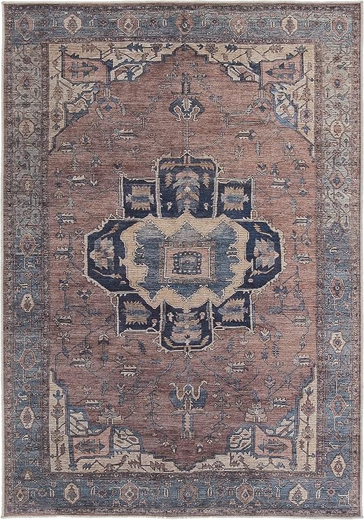Amazon.com: Jaipur Living Soft 11x14 Large Area Rug, Boho, Blue/Dark ...