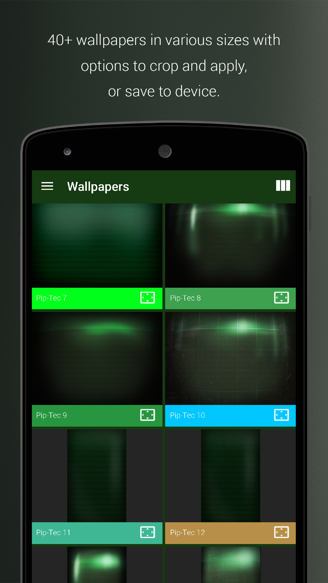 PipTec Green - Icons Widgets & Live Wallpaper - App on Amazon Appstore