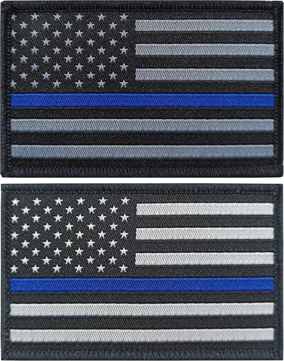 Amazon.com: JBCD 2 Pack American Thin Blue Line Flag Patch USA Police Flags Tactical Patch Pride ...
