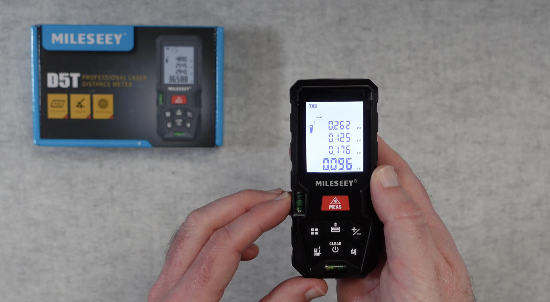 Watch MiLESEEY D5T-100M 100m Laser Distance Meter Review on Amazon Live