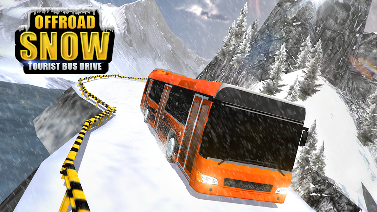 Offroad Snow Tourist Winter Bus Driving Adventure: Transport Passengers ...