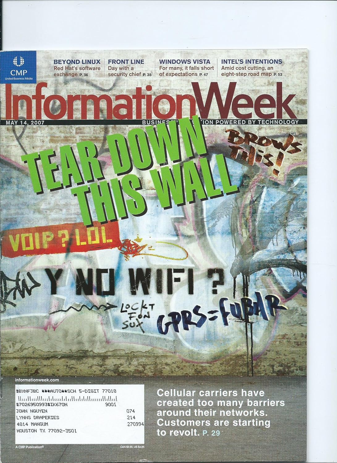 Information Week Magazine 2007 May 14 - Tear Down This Wall: Amazon.com ...