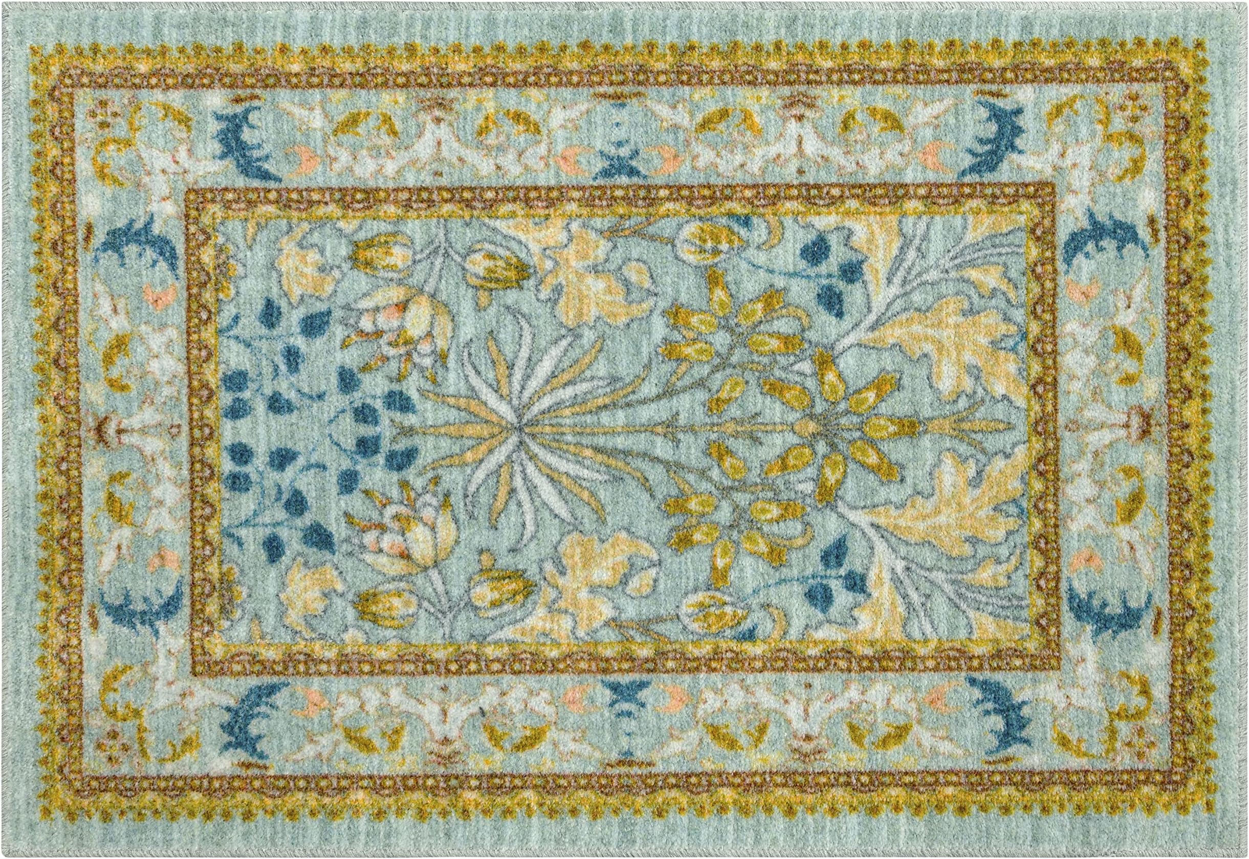 Amazon.com: Mohawk Home Floral Flowers White 2' x 8' Area Rug : Home ...