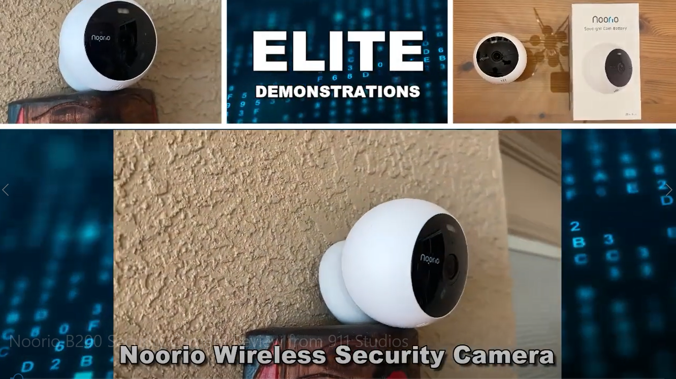 Watch Noorio Wireless Security Camera Unboxing and Review on Amazon Live
