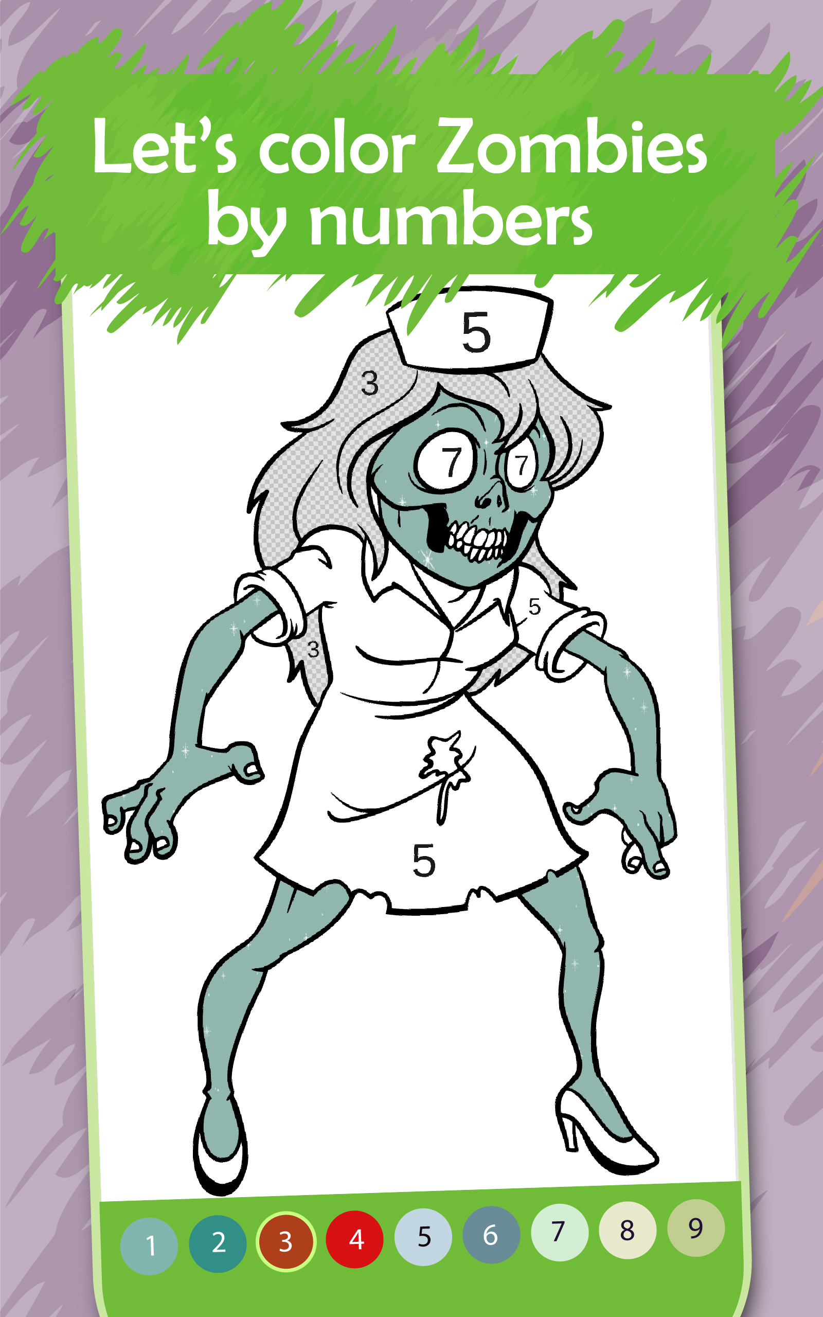Horror Zombie Animated Coloring Book By Numbers - App on Amazon Appstore