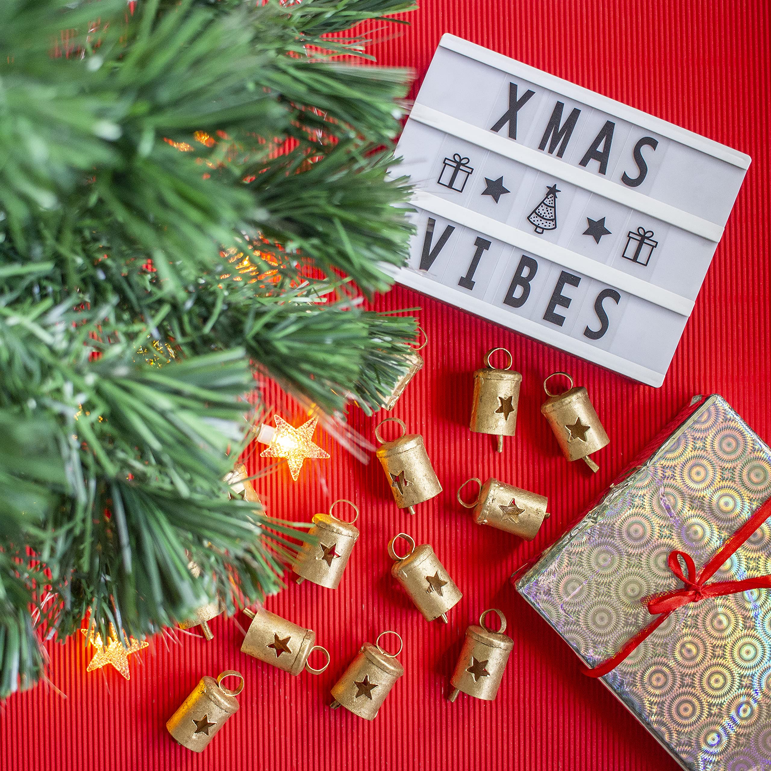 Snapklik.com : DIYANA IMPEX 12 Vintage Indian Tin Bells Rustic Chime ...