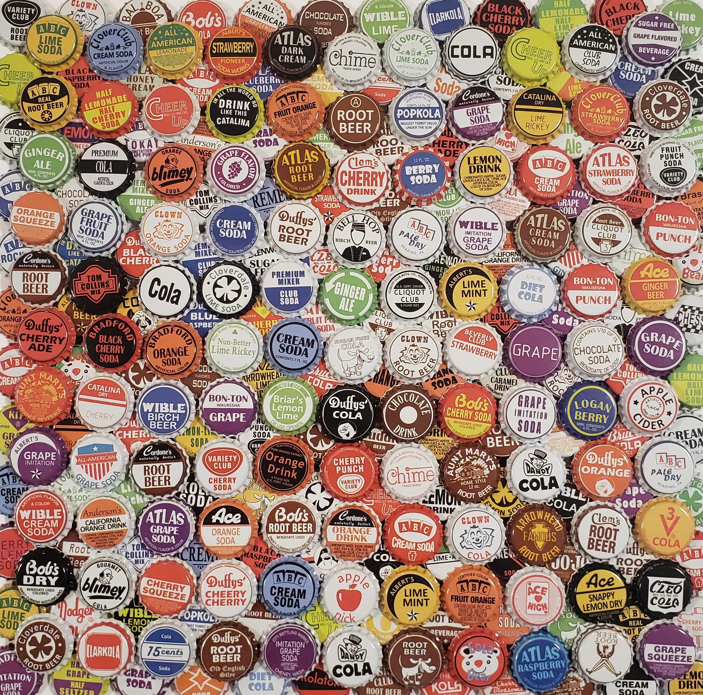 Amazon.com: 500 Soda Bottle Caps, Random Mix, Vintage Classic Brands ...