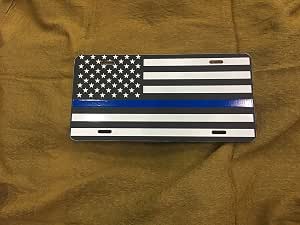 Amazon.com: Thin Blue Line License Plate : Everything Else