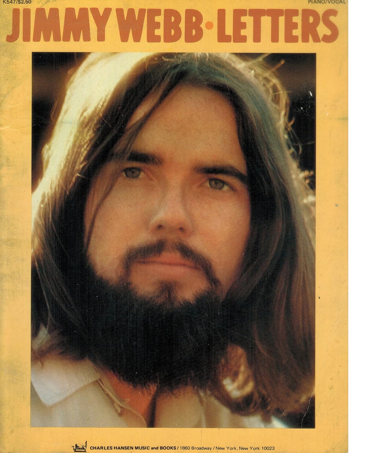 Jimmy Webb Letters piano/vocal: Webb, Jimmy: Amazon.com: Books