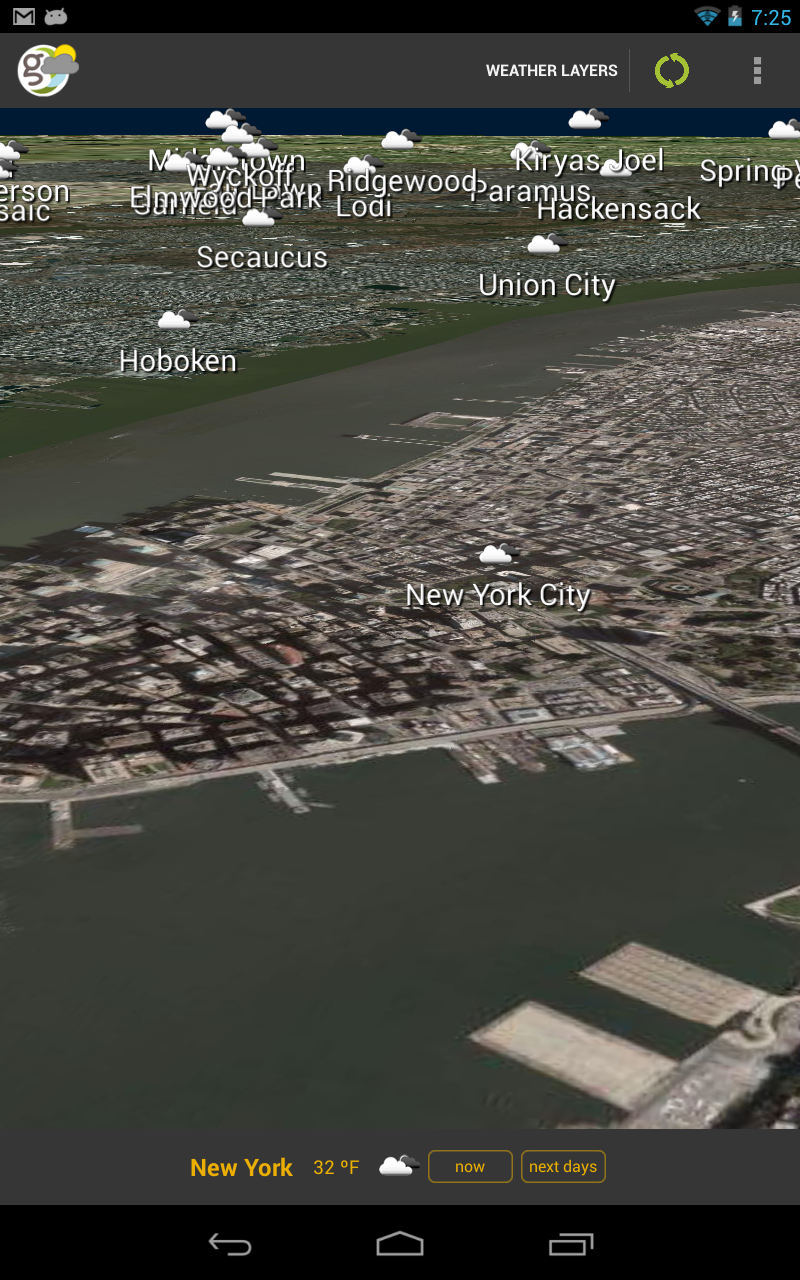 Open Weather Map 3d globe - App on Amazon Appstore