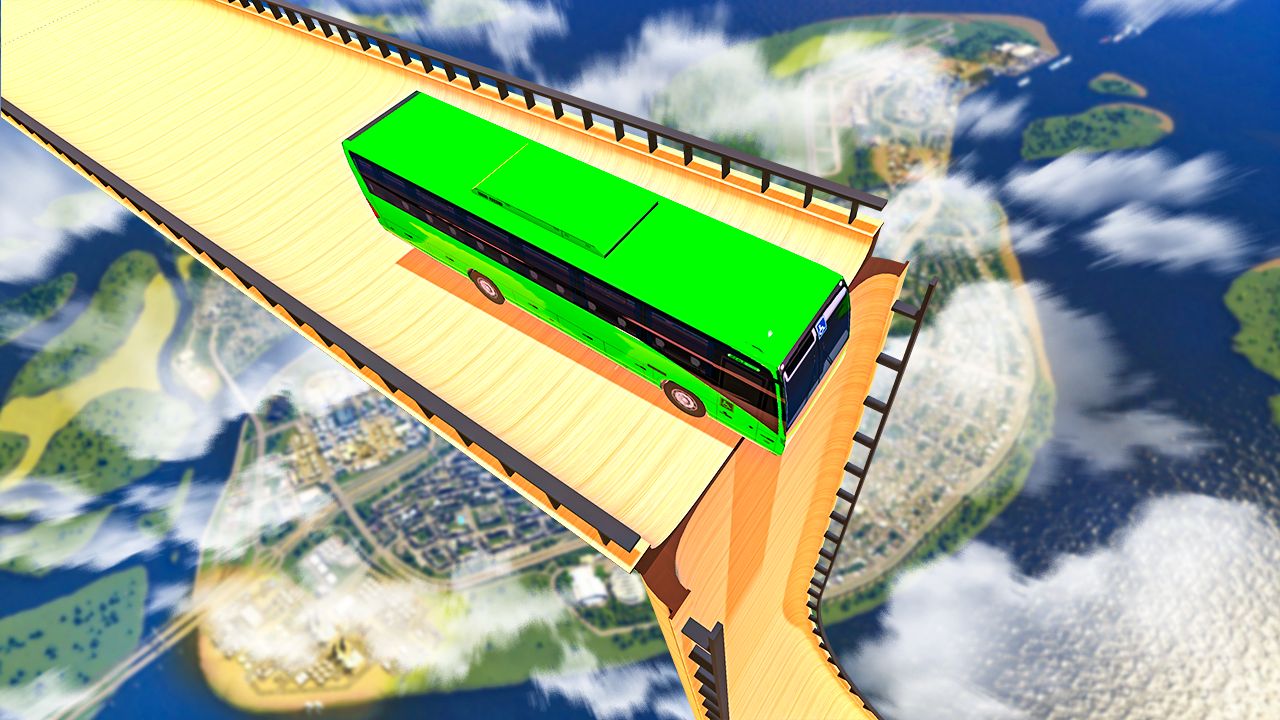 Stunt Extreme Mega Ramp Impossible tracks : Bus Simulator Driving ...