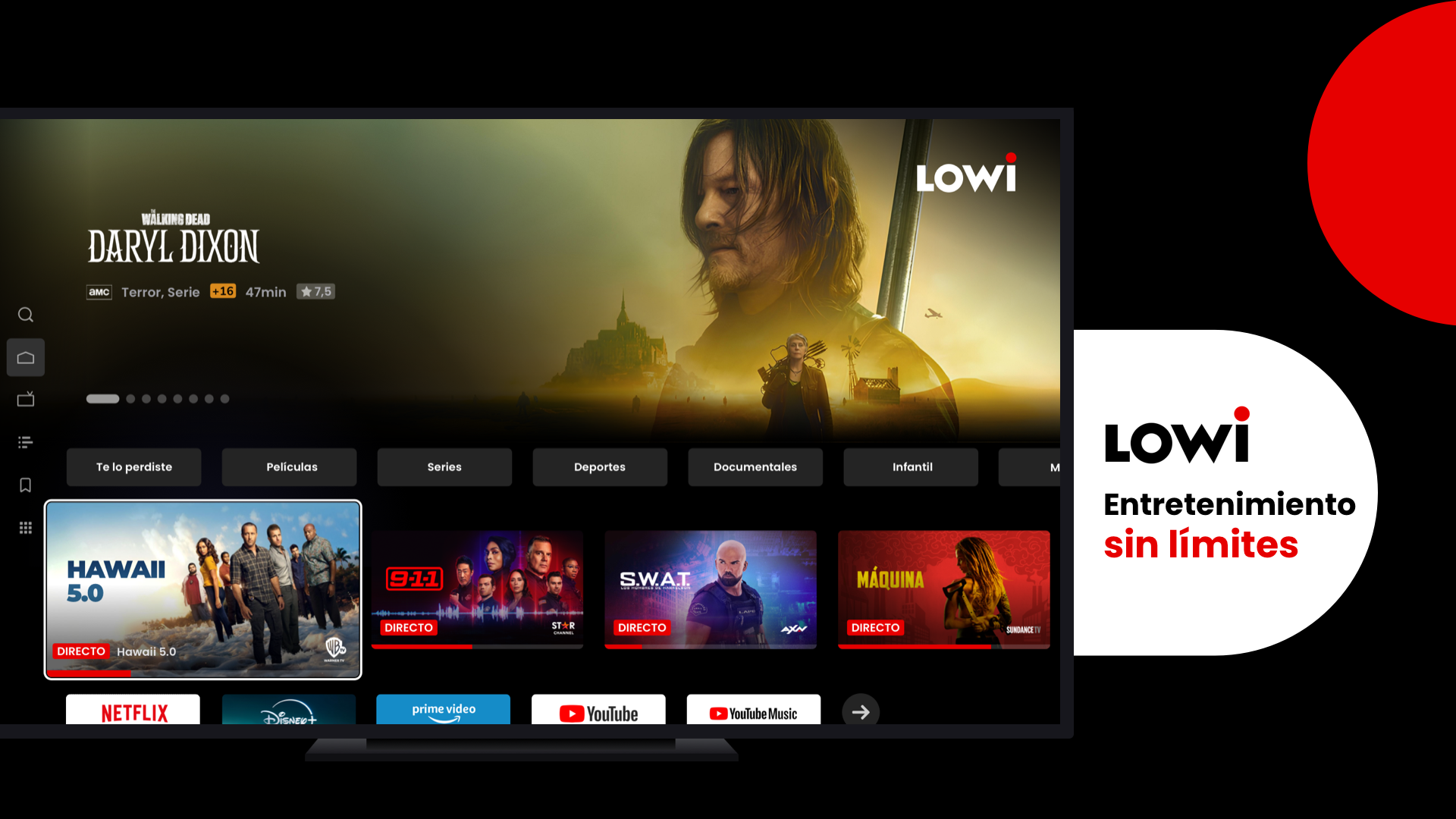 Aplicación Lowi TV en Amazon Appstore
