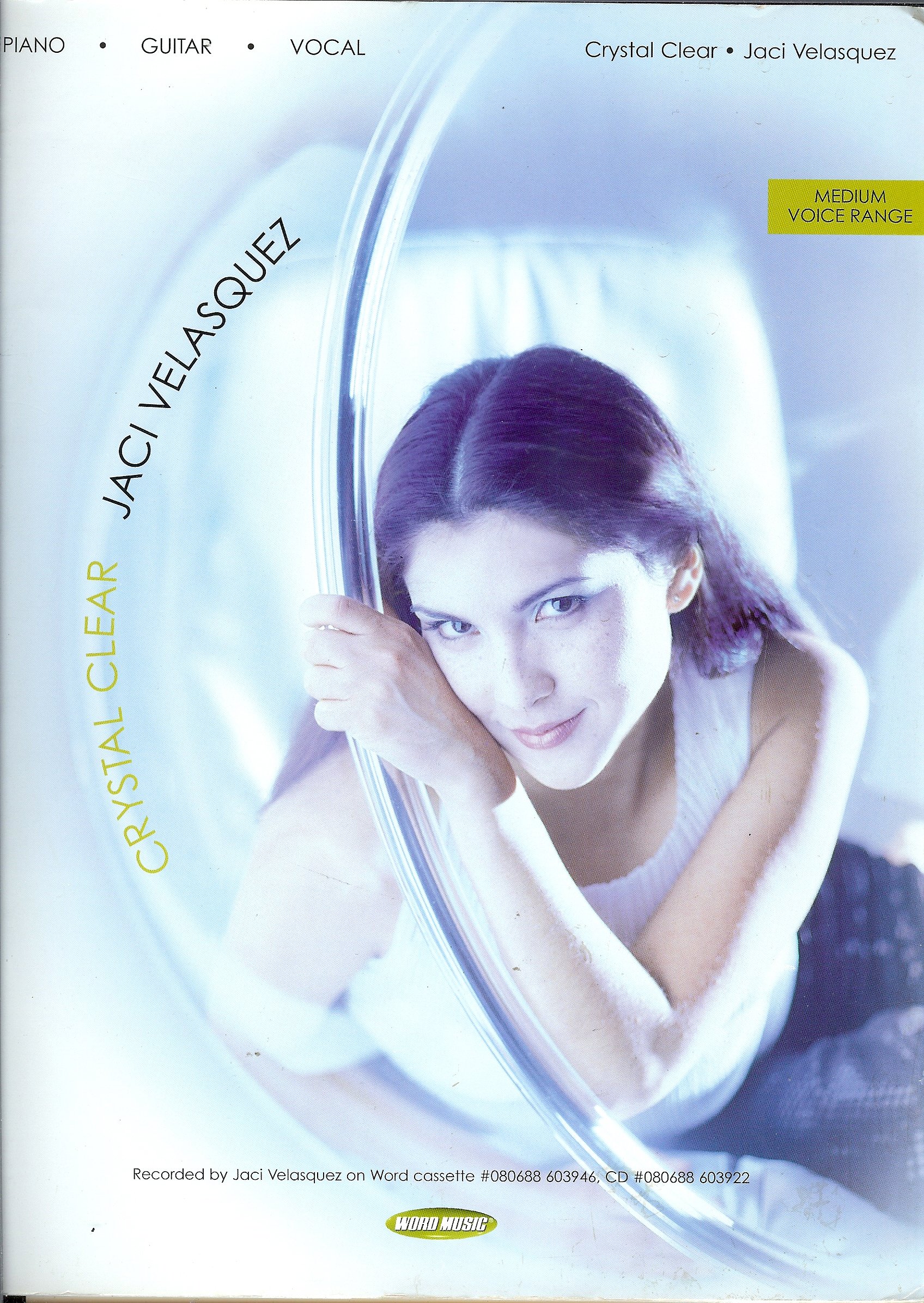 Crystal Clear - Jaci Velasquez - Book Music Medium Voice Range: Jaci ...