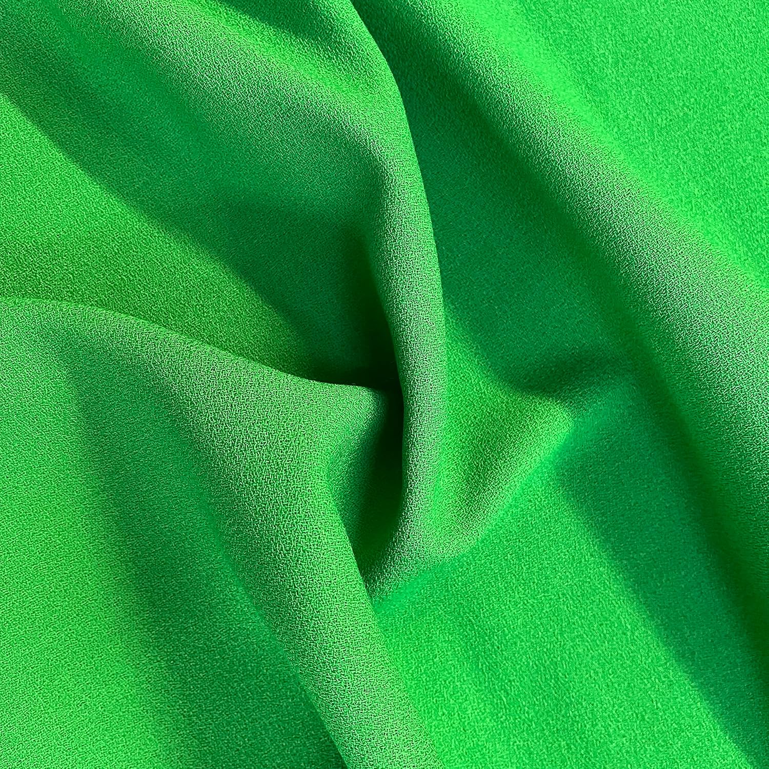 Amazon.com: Italian Textured Renewal Green Virgin Wool Crepe 58" 100% ...