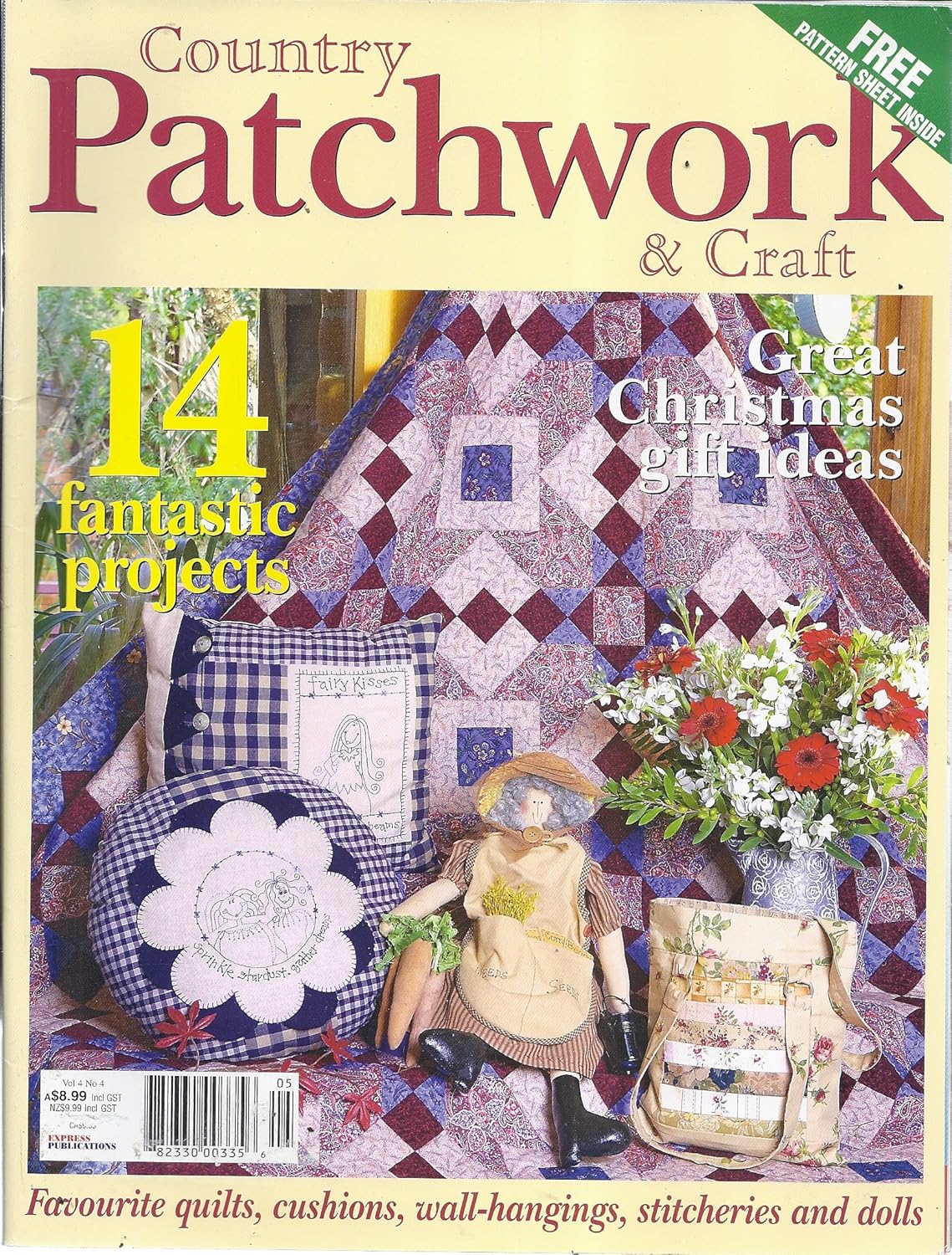 Country Patchwork & Craft Magazine (Vol. 4, No. 4 - Includes Pattern ...