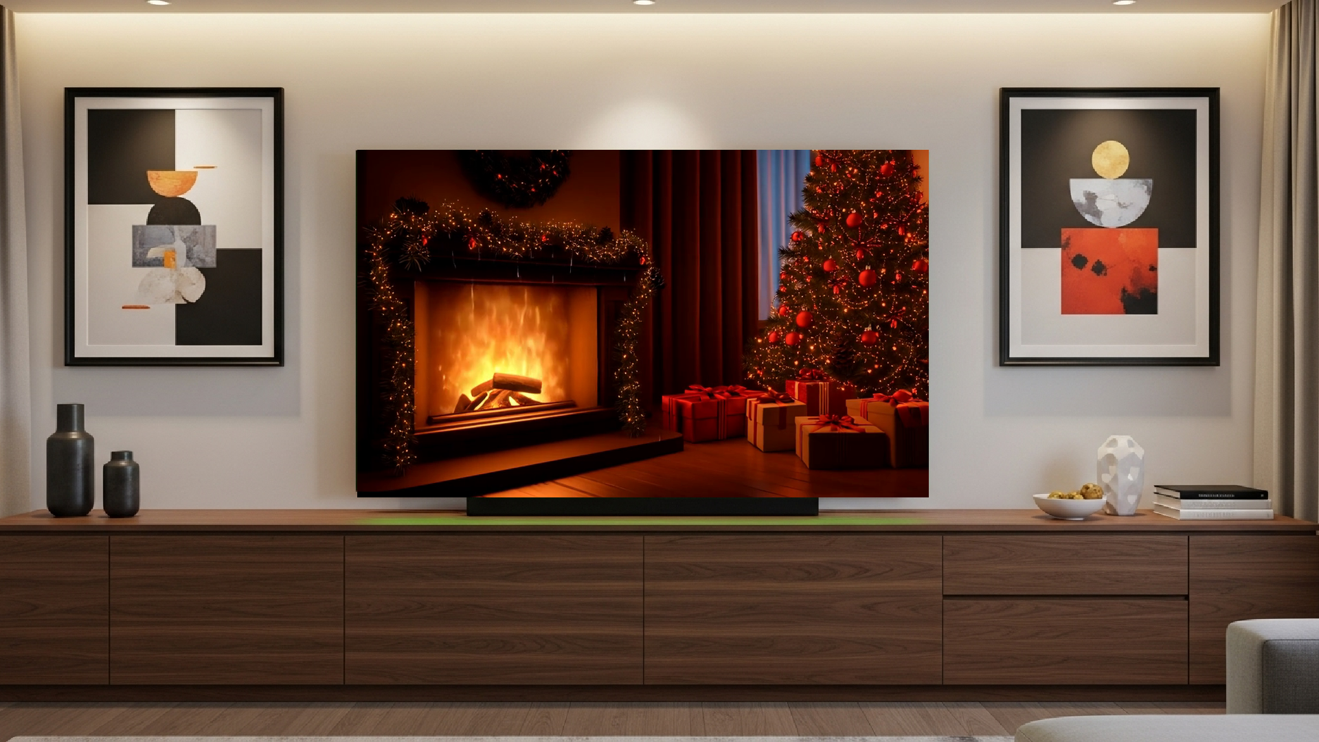 Hearth & Holly: 4K Cozy Christmas Fireplace - Animated Screensavers ...