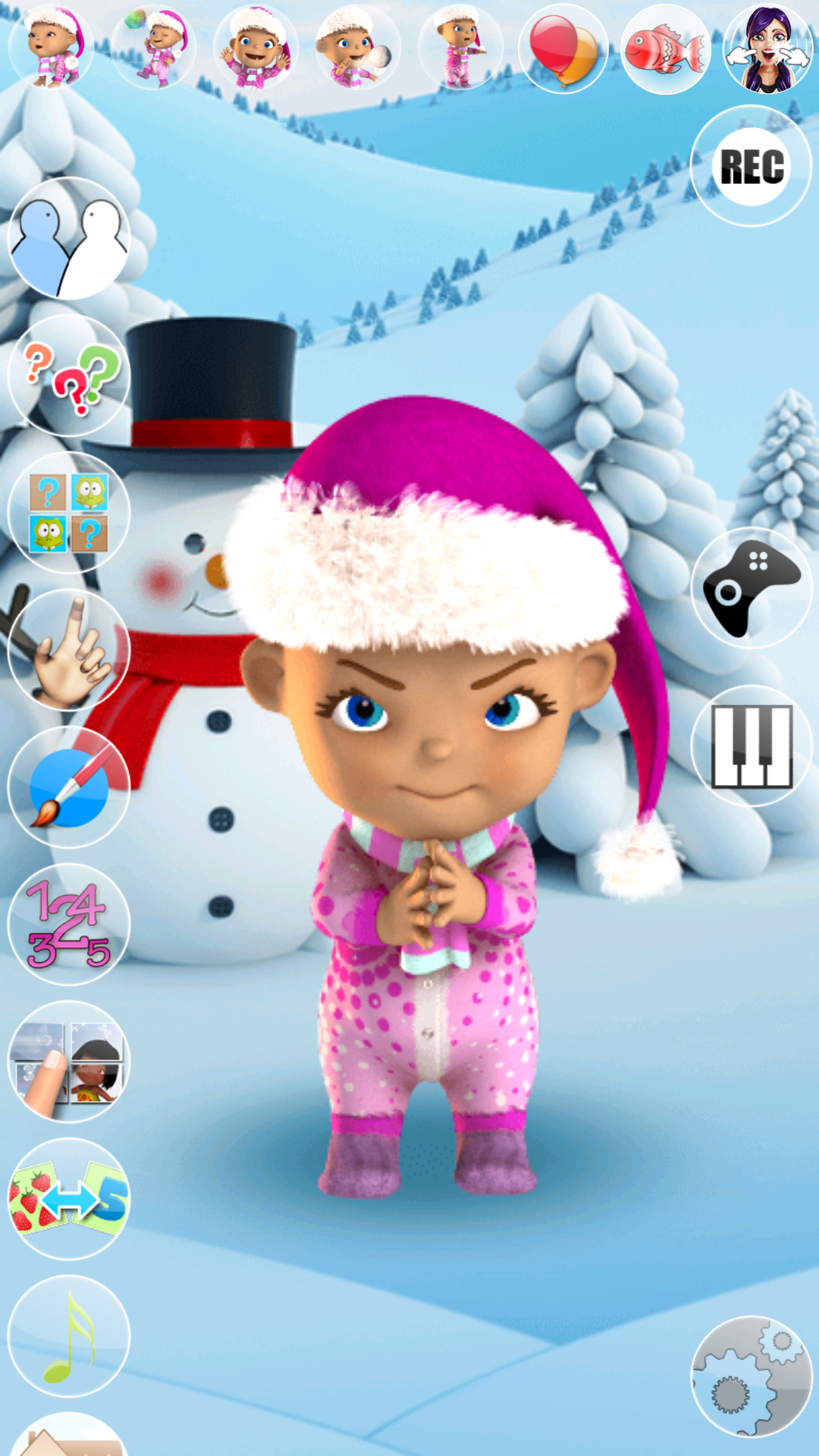Talking Baby Babsy Winter Fun (Free) - App on Amazon Appstore