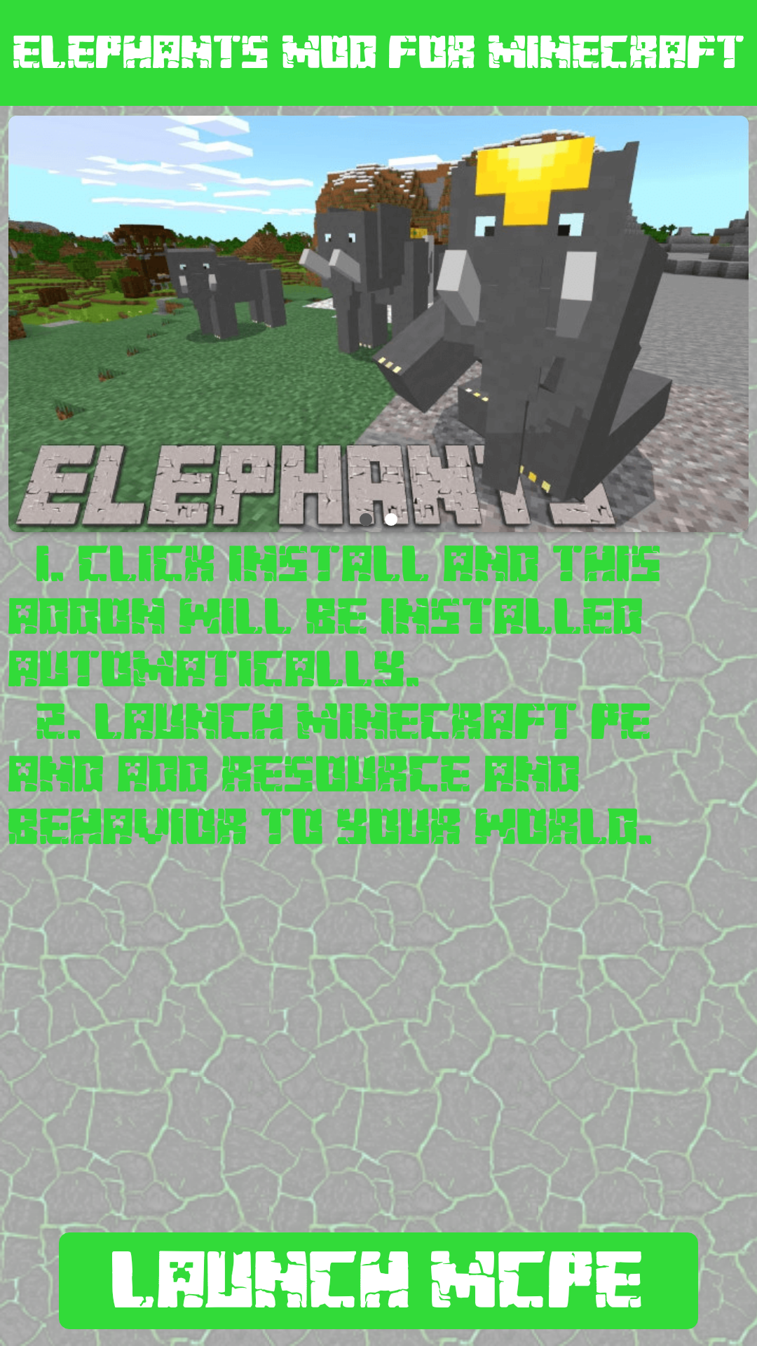 Elephants Mod for Minecraft PE - App on Amazon Appstore