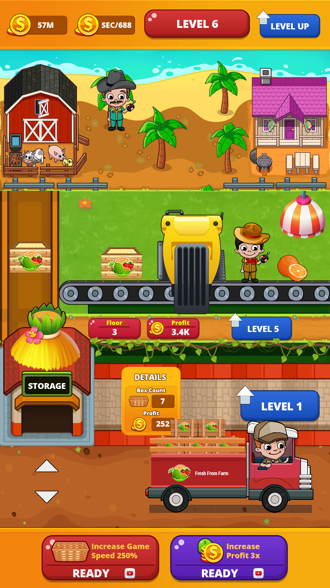 City Farm Paradise Magical Farming Game - Build Trade Island Village ...