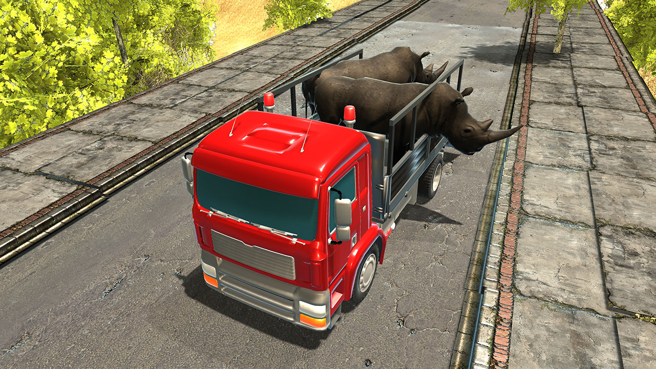 Wild Animal Transporter Truck 3D : Real Road Animal Transporter Driver ...
