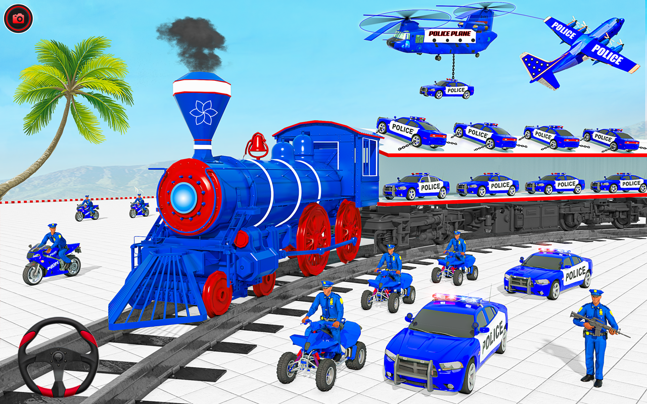 Police Cargo Transport Truck Games : Us Police Transport Car Games ...
