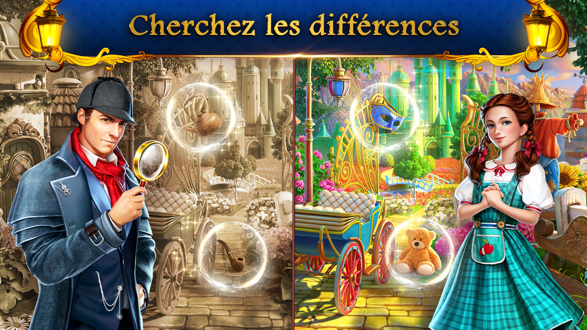 Sherlock · Jeu gratuit d'objets cachés et de match-3 · Une grande aventure signée G5 Games ...