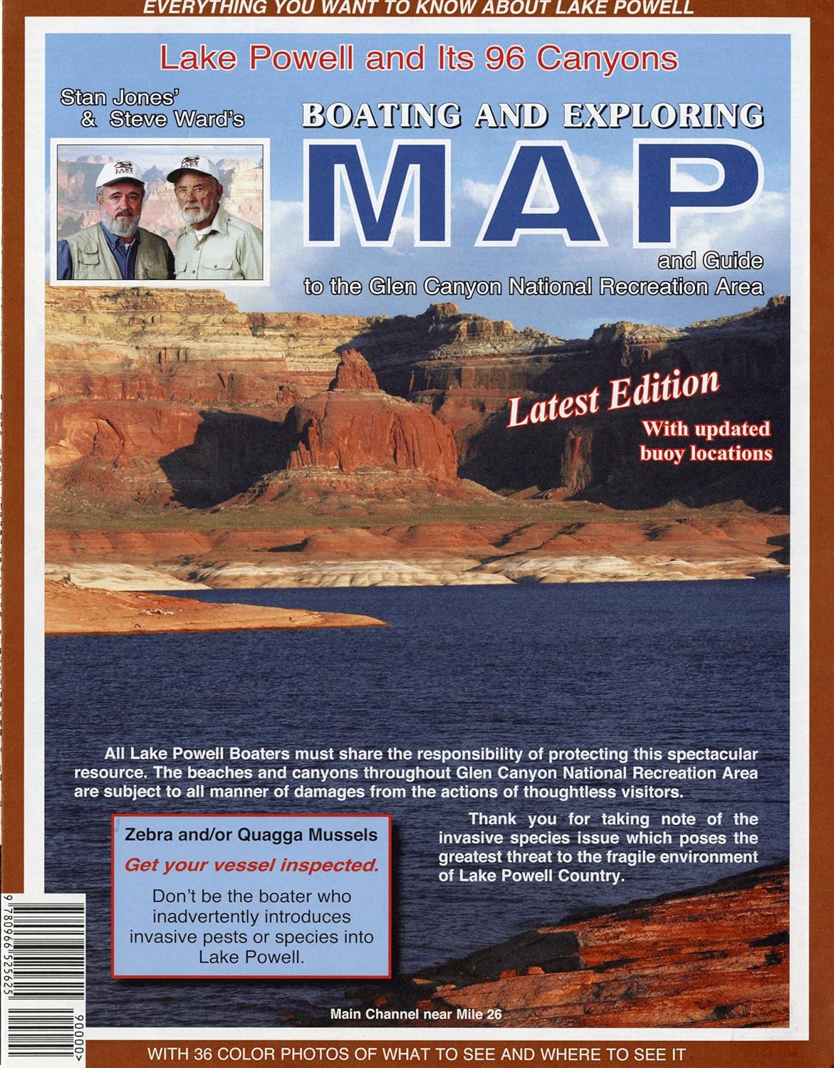 Amazon.com: Lake Powell and Its 96 Canyons Boating and Exploring Map ...