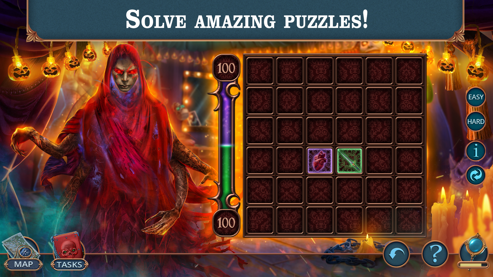 Hidden Objects - Gloomy Tales: Horrific Show - Seek & find Halloween ...