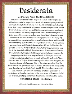 Amazon.com: DESIDERATA Superstore Brand, Desiderata Designer Art Print ...