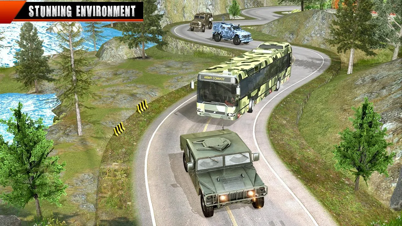 US Army Vehicle Coach Bus Driving Army Commander Tycoon Defense Game ...