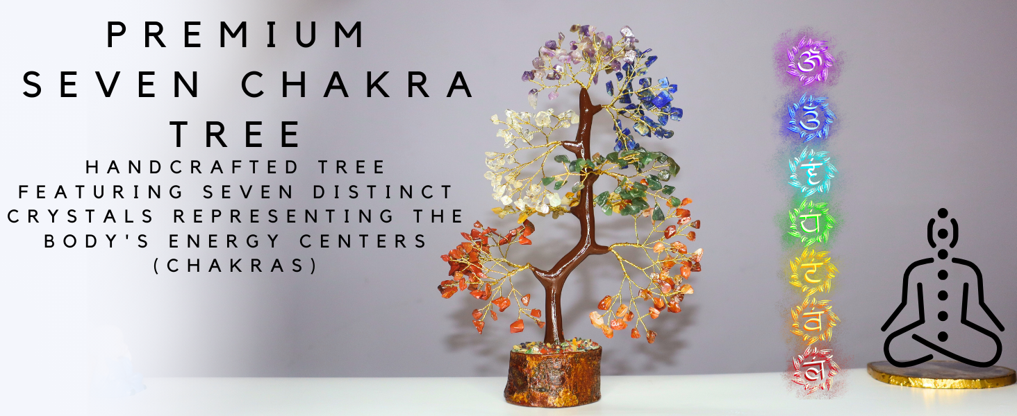 Chakra Gifts For Women 7 Chakra Tree Seven Chakra Tree - Crystal Tree ...