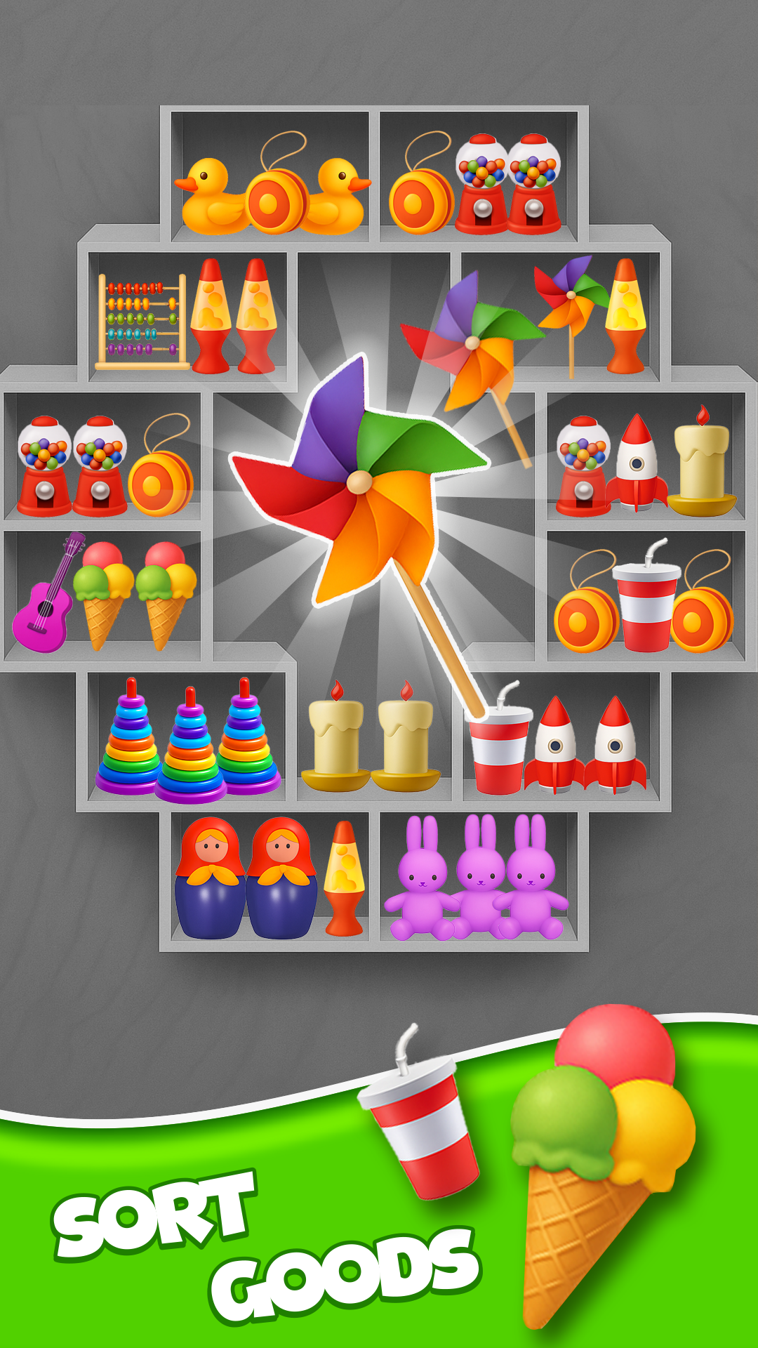 Goods Sort 3D : Sort Challenge Goods: Triple Match Master Game: Sorting ...