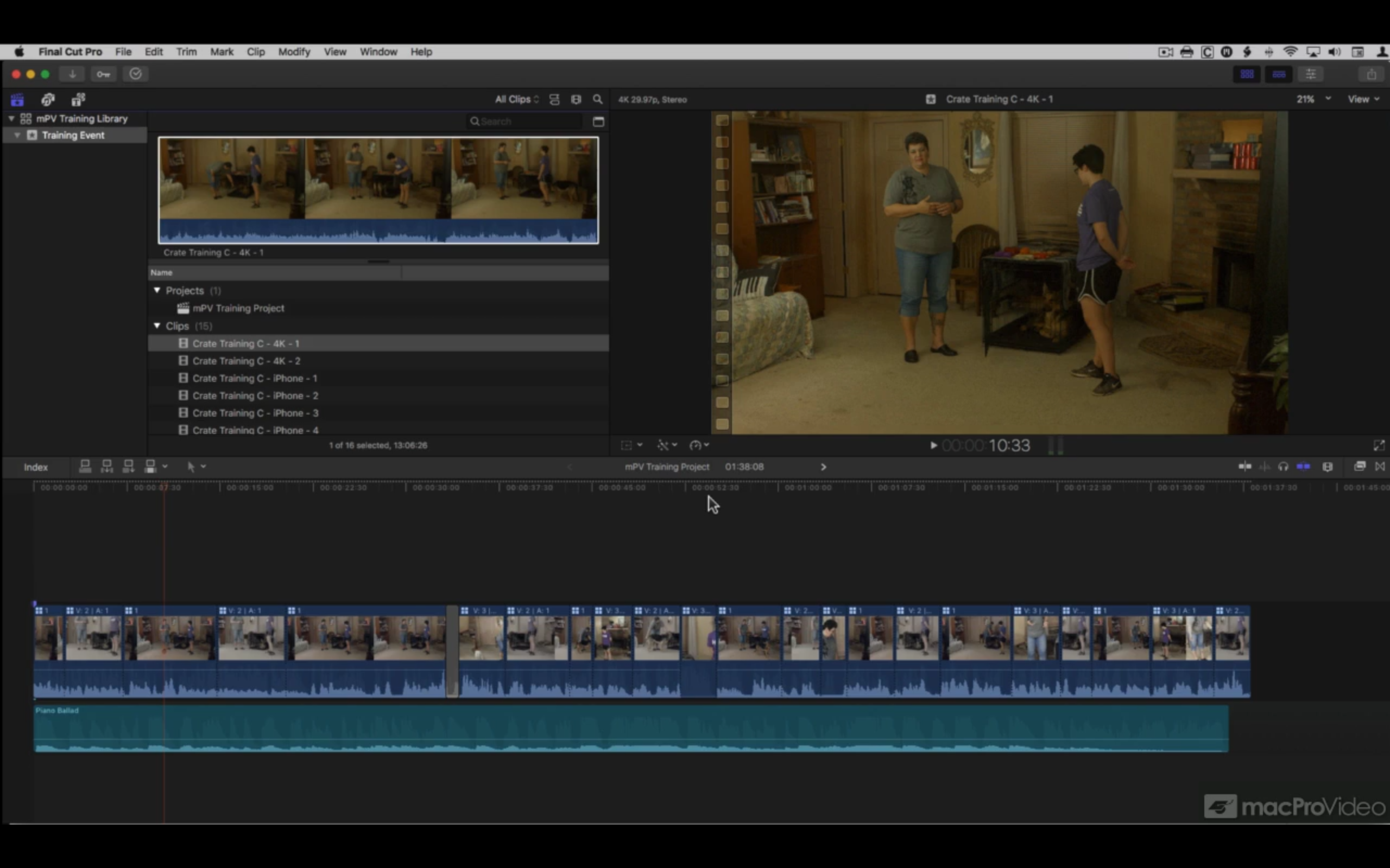 Multicam Course for Final Cut Pro by macProVideo - App on Amazon Appstore