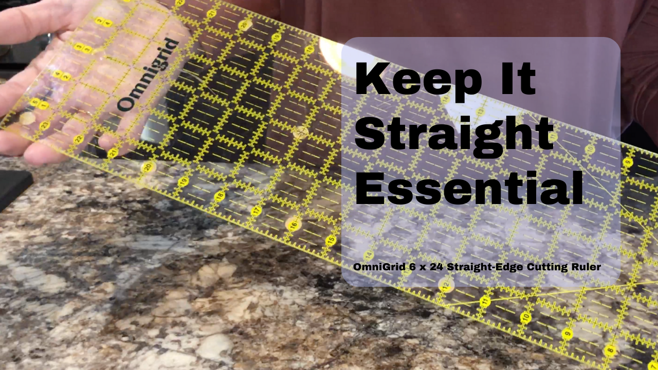 Watch Keep It Straight & Lined Up - 6x24 Omnigrid Quilter Ruler on ...