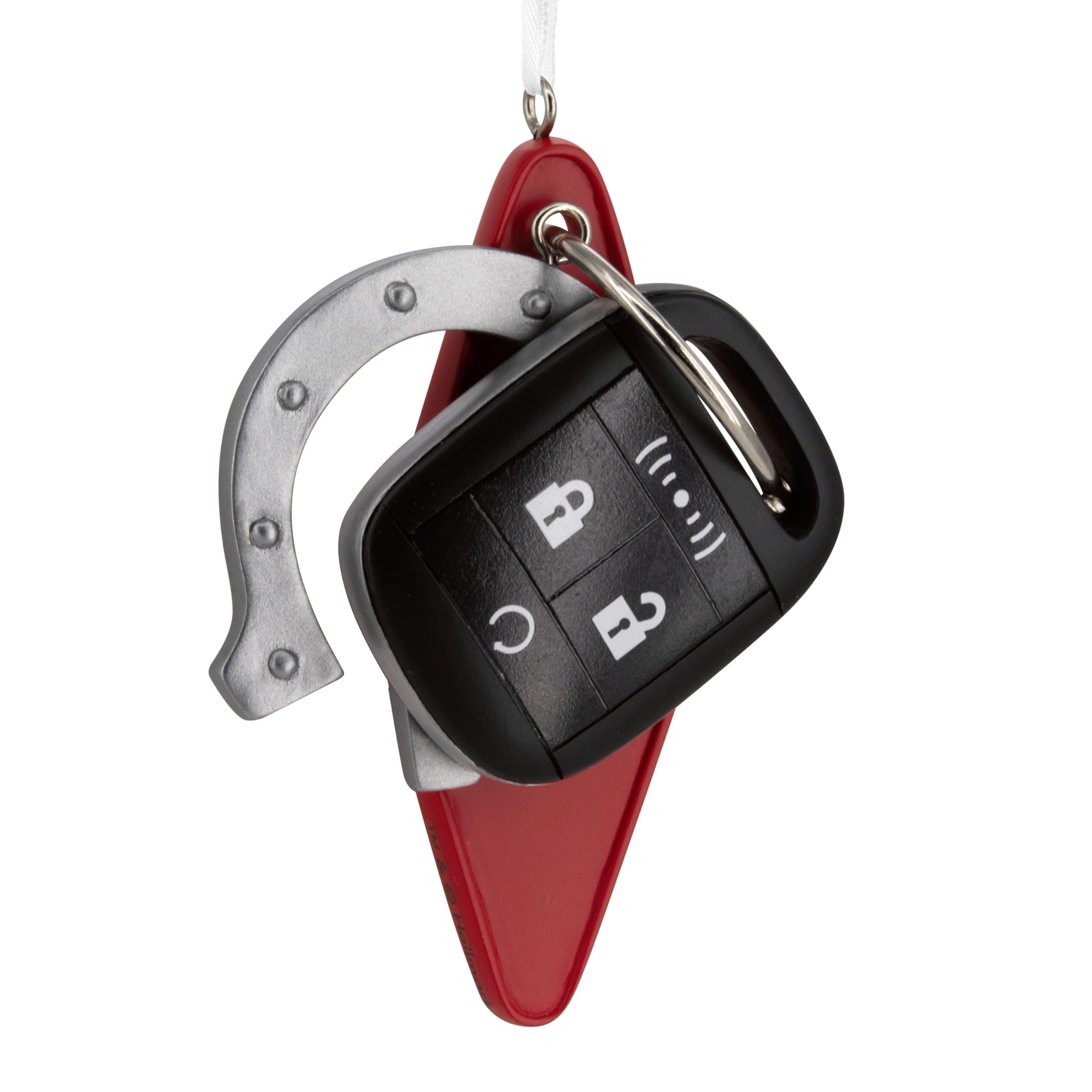 Amazon.com: Hallmark New Driver Key Fob 2024 Christmas Ornament : Home ...
