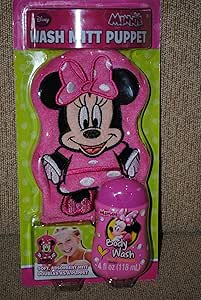 Amazon.com: Disney Minnie Mouse Wash Mitt Puppet - Body Wash Included ...