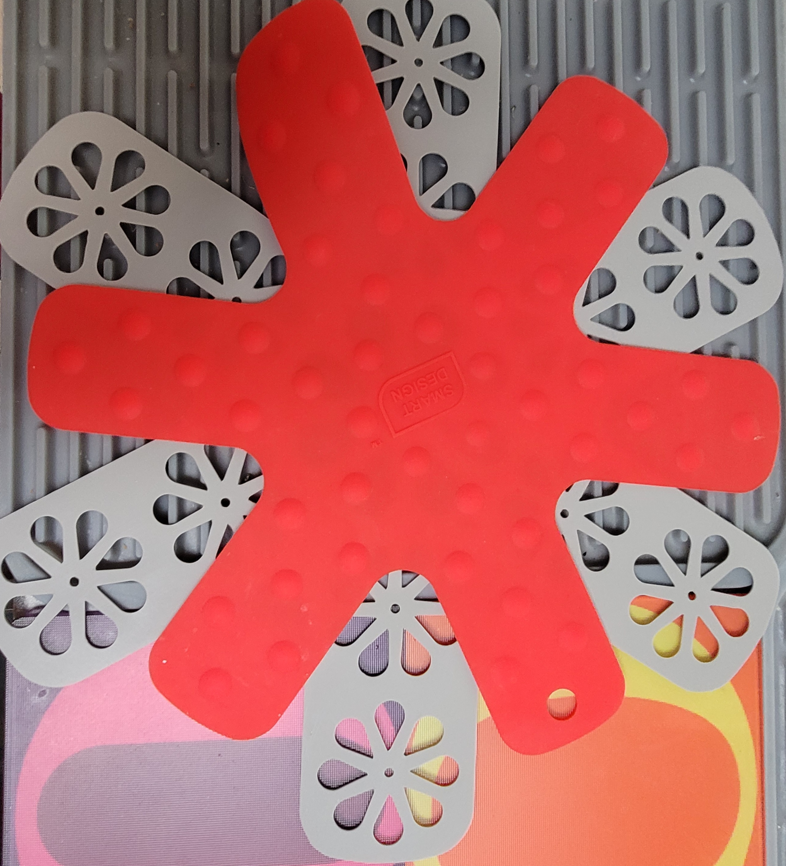 Amazon.com: Smart Design Silicone Pan and Plate Protector Trivet - Set ...